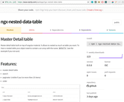 Angular Master detail table | Angular Master detail table